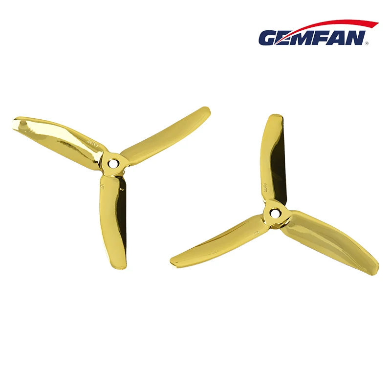 Gemfan Master GOLD 5045BN Propeller Props 5x4.5 inch 3 Blade Bullnose ...