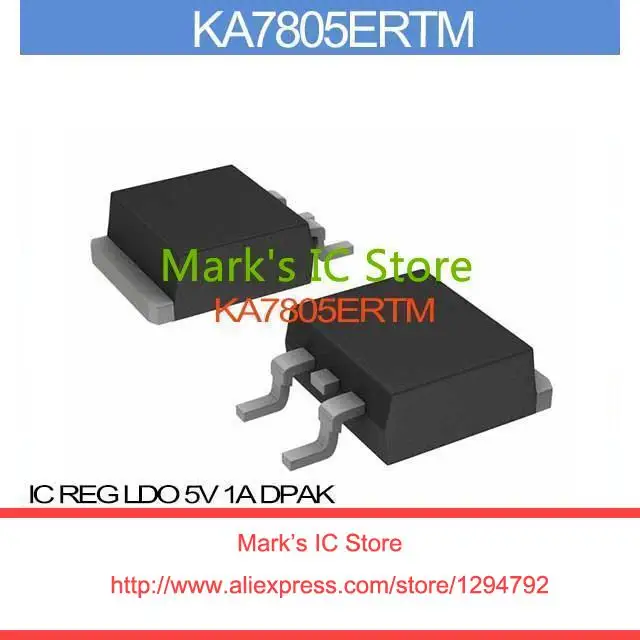 KA7805ERTM ic reg ldo 5 볼트 1a dpak KA7805ER 7805 ka7805 7805E KA780 7805ER|ic card|ic 7806 ...