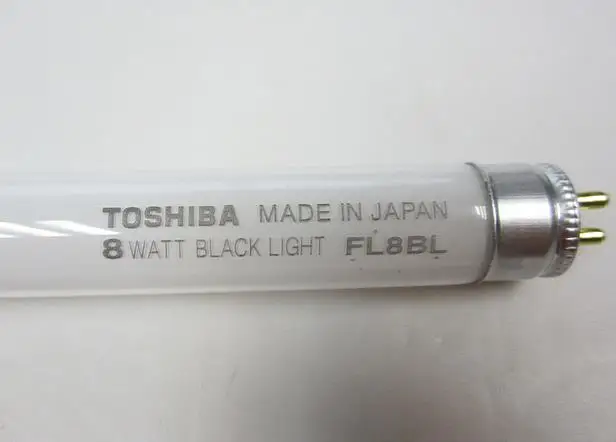 2pcs,TOSHIBA NEC FL8BL 8W BL fluorescent lamp tube,8WATT Black Light 8 ...