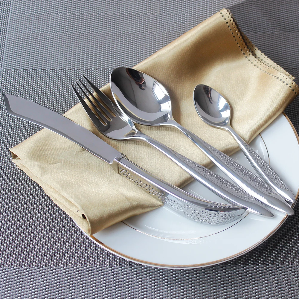 Luxury Brand 304 Stainless Steel Flatware Cutlery Sets Dinner Knife