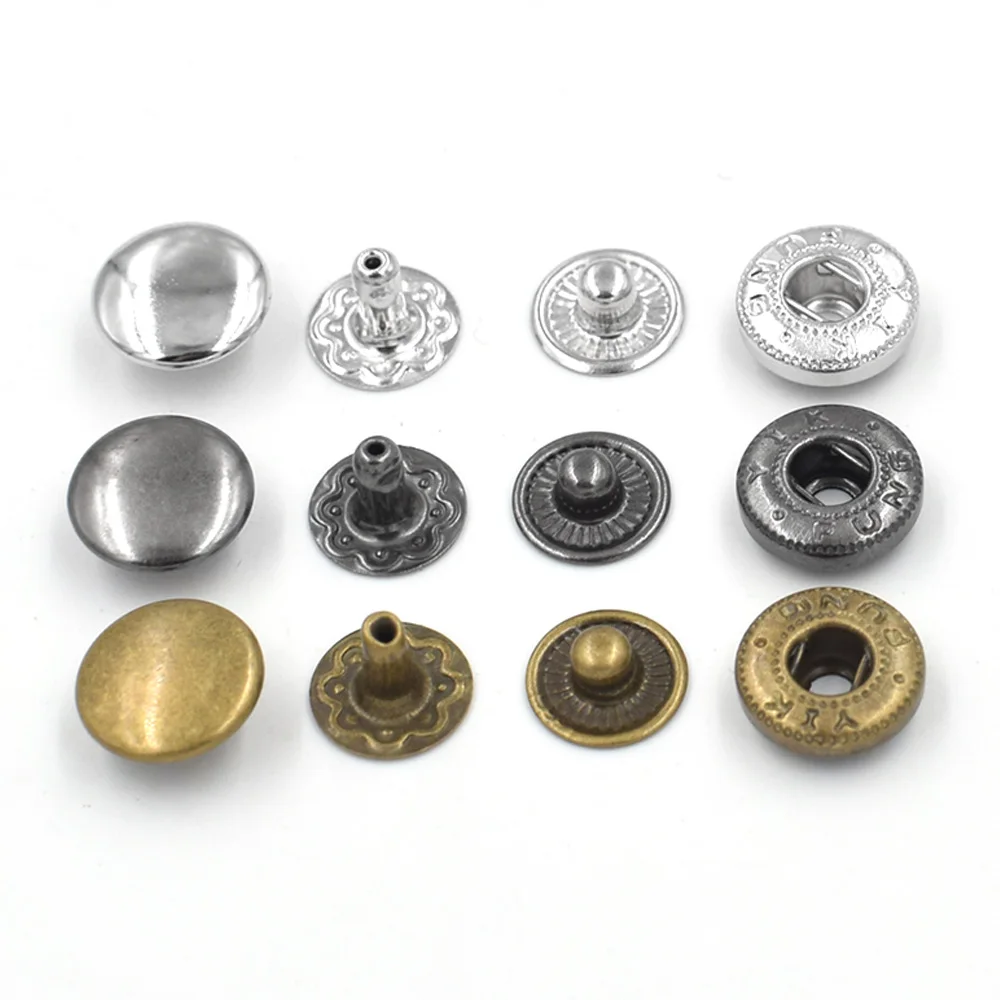 5000sets /lot10mm Metal snap. fastener buttons, Rivet, T8 T5 T3 snaps ...