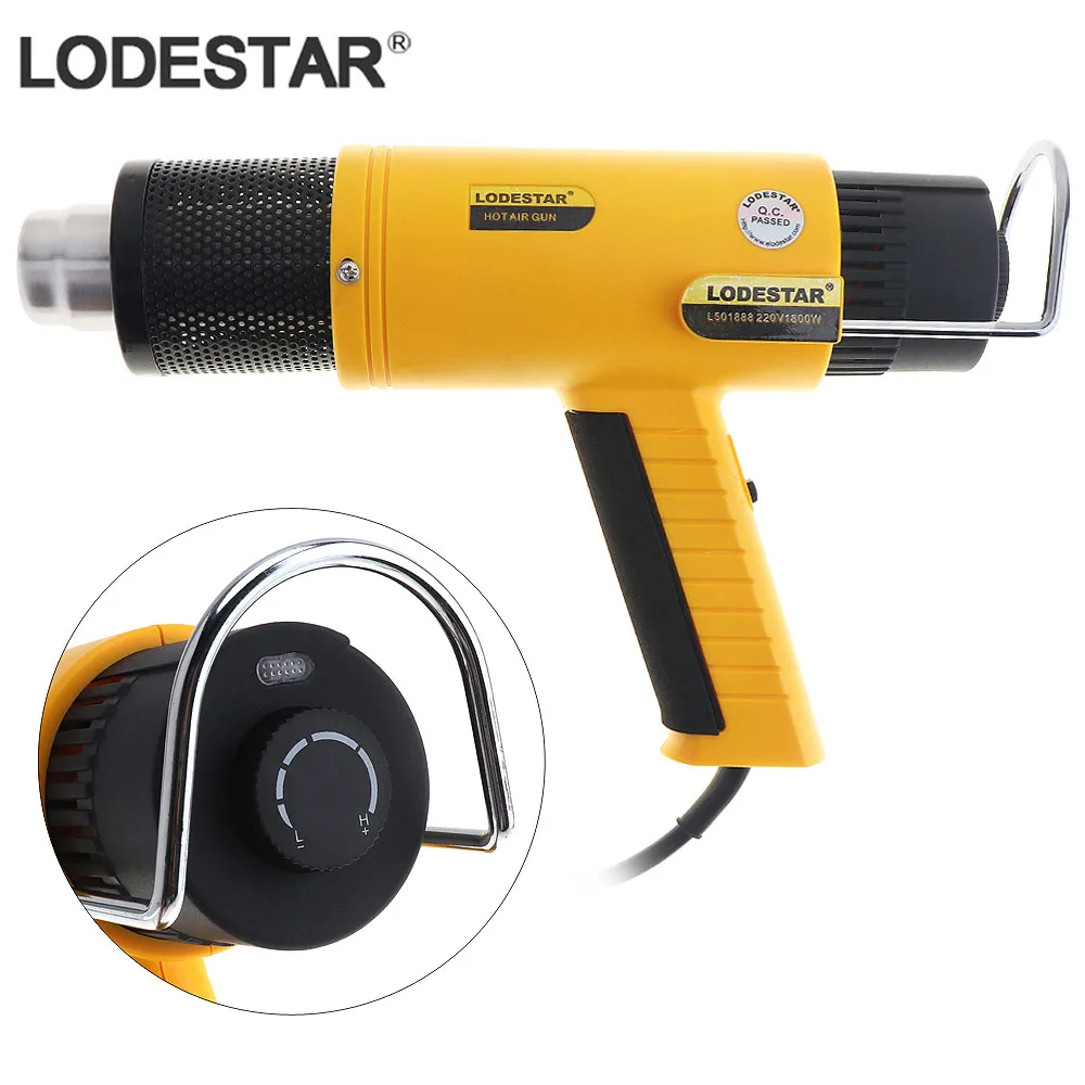 LODESTAR EU Plug 220V 1800W Hot Air Gun Handheld Adjustable Temperature ...