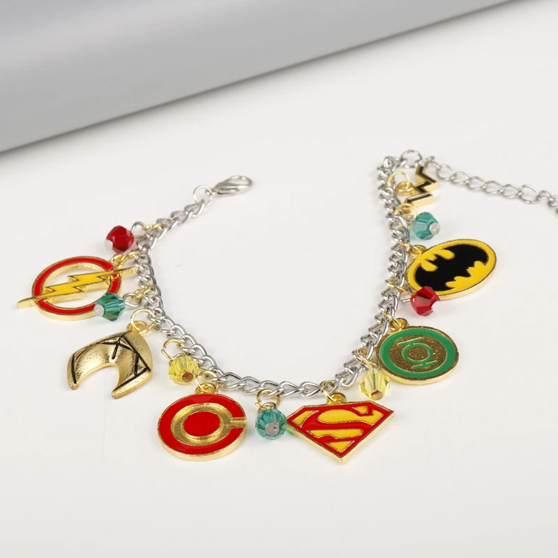 Justice League DC Comics Jewelry Bracelet The Flash Superman Batman ...