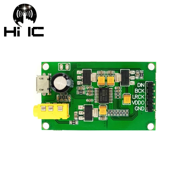 PCM5102A I2S/IIS Digital Input Audio DAC Decoder Board AUX Analog ...