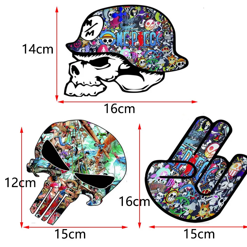 1Pcs Car Styling Car Sticker Waterproof Bomb Shocker Hand Window ...