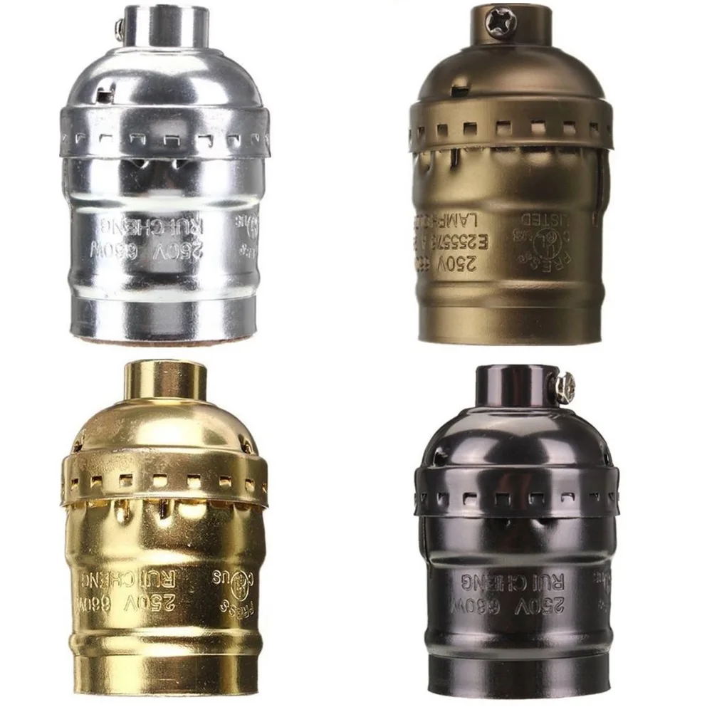 Vintage Aluminium E26/UL socket Edison light Bulb Socket Lighting Screw ...