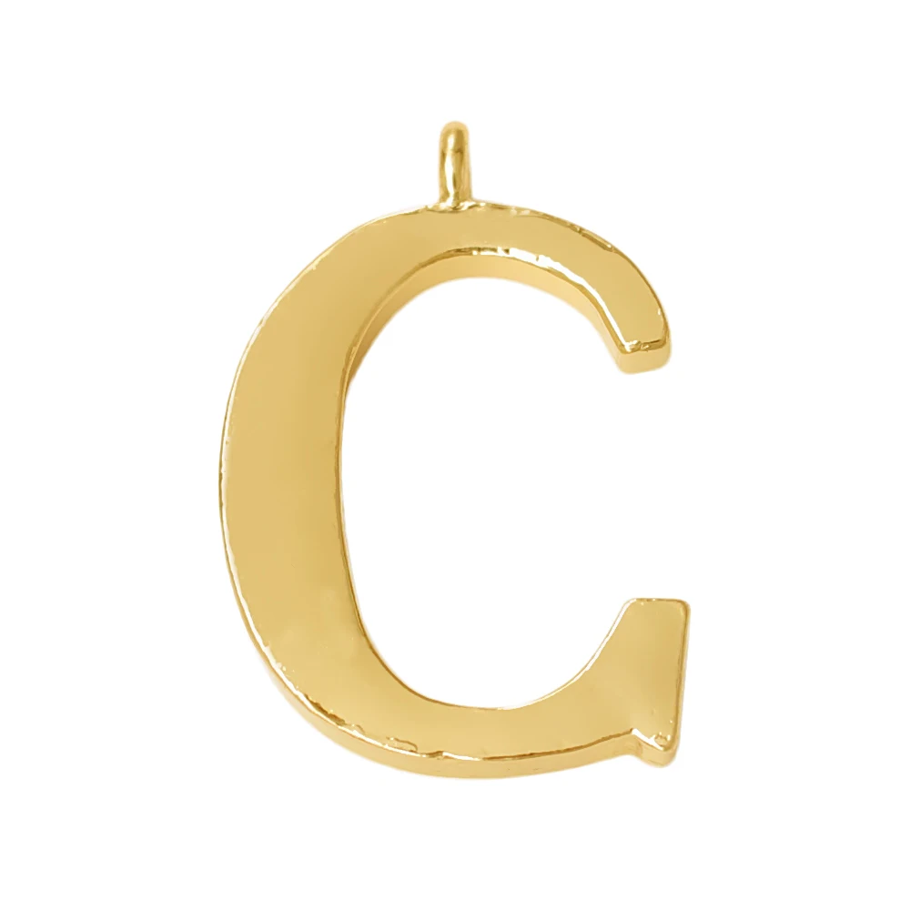 Hot Big English Word C Silver Gold Charm For Men And Women Hiphop Style Jewelry Making in hot-big-english-word-c-silver-gold-charm-for-men-and-women-hiphop-style-jewelry-making-in