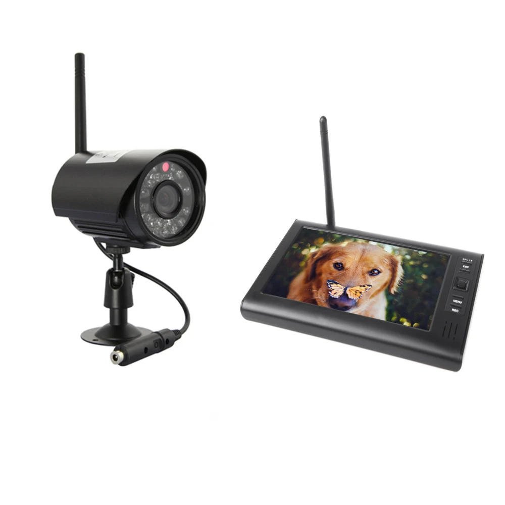 low price Digital Wireless DVR Security System with 7 Inch LCD Monitor ...