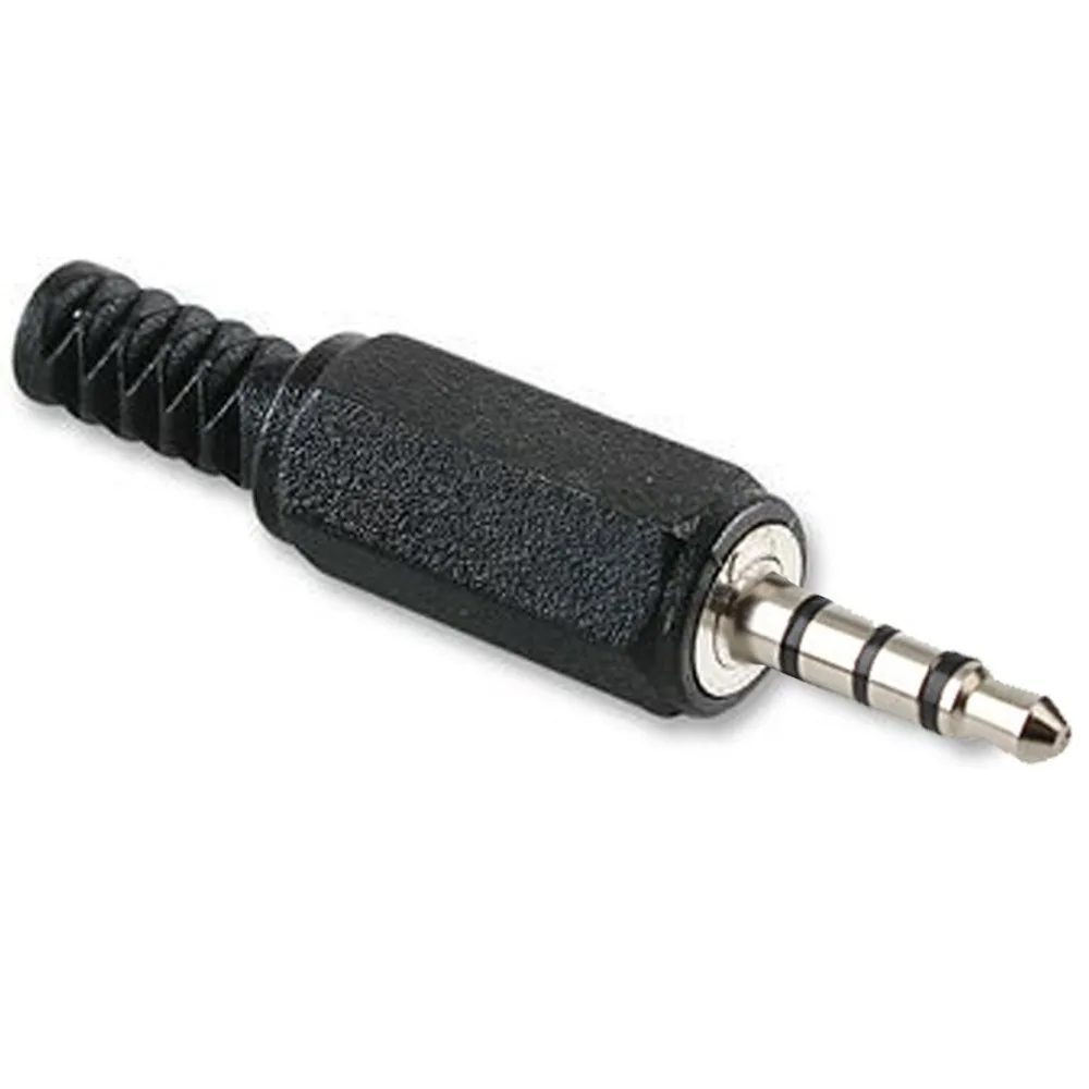 100 PCS DIY 3.5mm 4 pole Stereo TRRS solder Audio Video Male Plug Jack ...