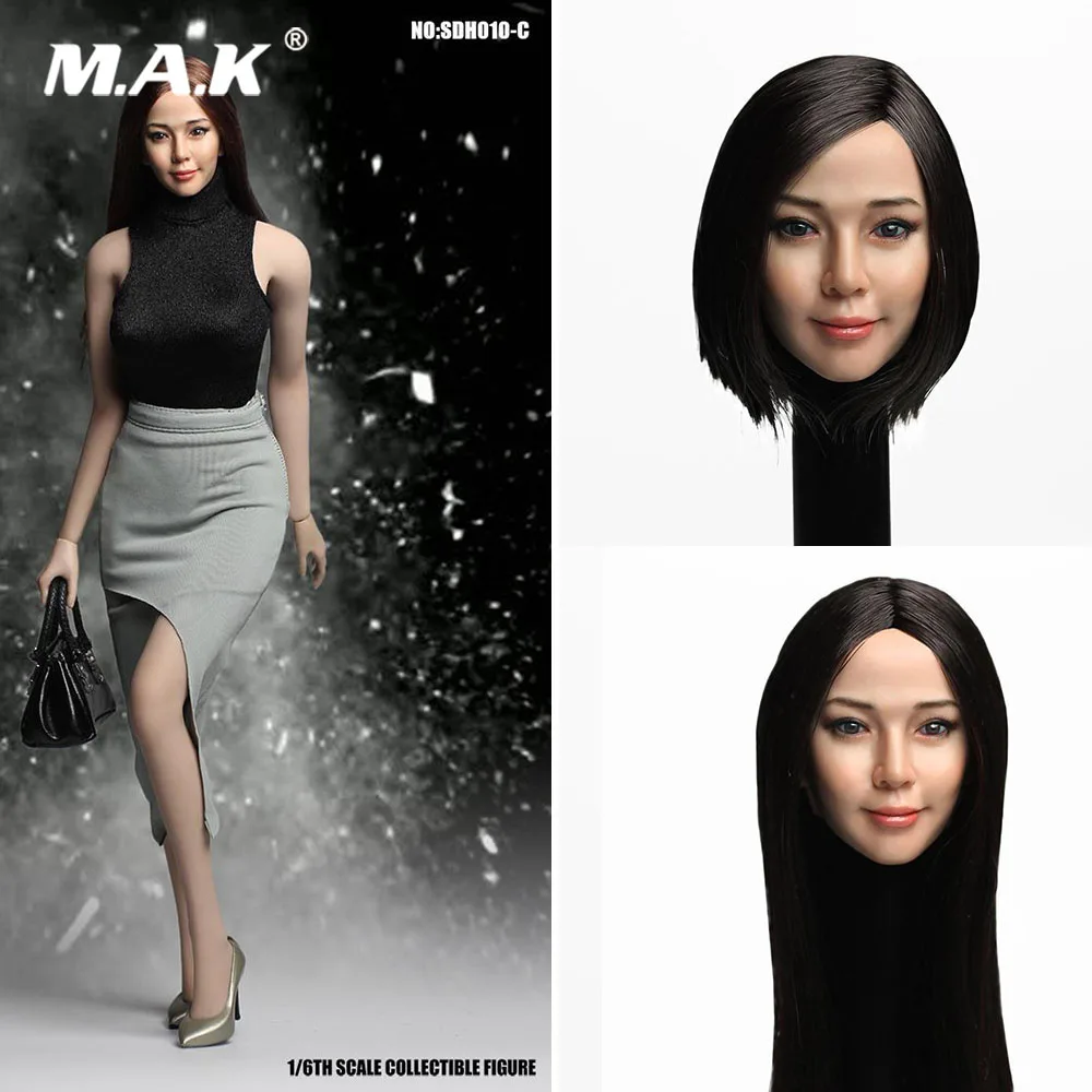 Discount !! Collectible 1/6 Scale Beautiful Asia Female Head SDH010 ...