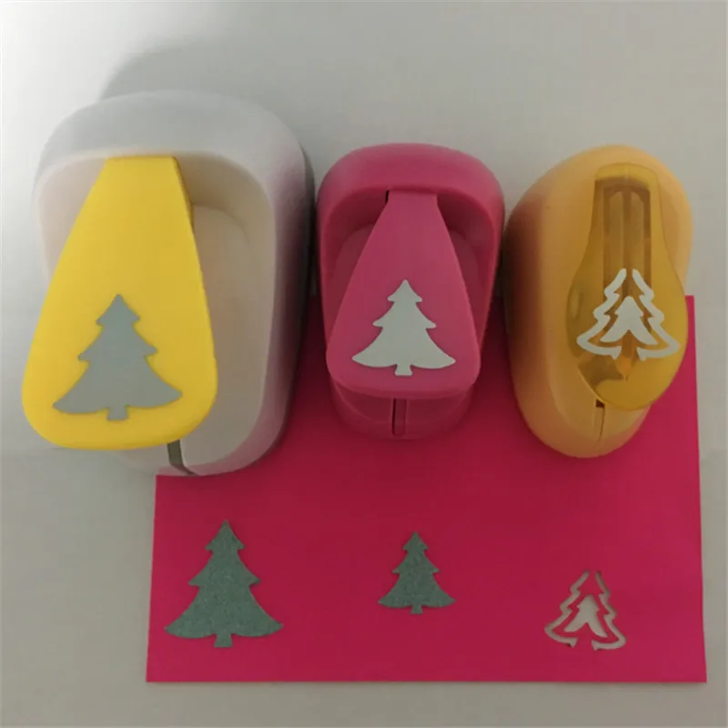 Christmas-Tree-Shape-Craft-Punch-Scrapbooking-Escola-DIY-Presente-Cedar ...