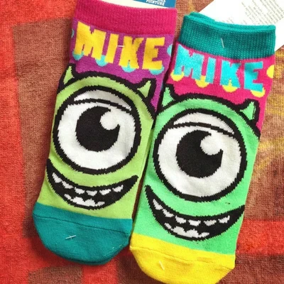 (12 pairs / lots ) Warm Cotton Monster University Mike Socks Cartoon ...