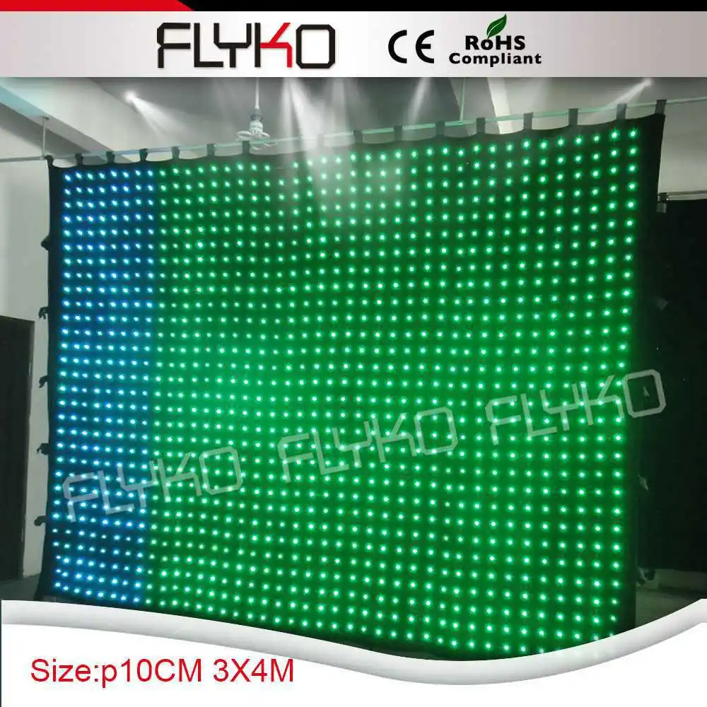 High Quality RGB LED Lighting Backdrop Cloth LED Backdrops for DJ Stage ...