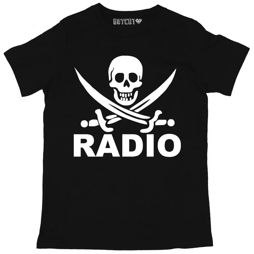 Pirate Radio Mens Printed Cool Slogan T Shirt Multiple Colours And Sizes New T Shirts Funny Tops