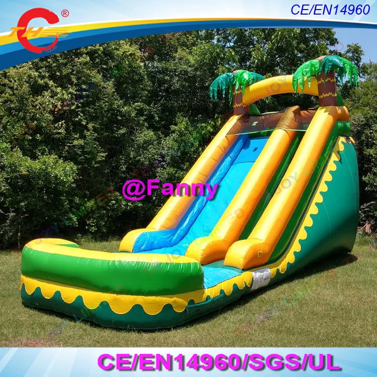 Tobogán acuático inflable de pvc de 8x4x5m, Tobogán inflable gigante ...