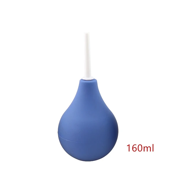 89/160/224ML Unisex Anal Shower Silicone Enemator Vaginal Enema Rectal ...