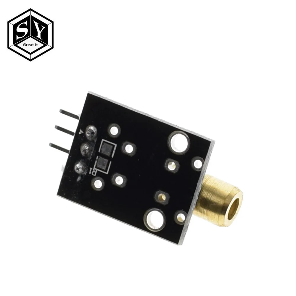 1PCS Great IT KY-008 650nm Laser sensor Module 6mm 5V 5mW Red Laser Dot ...