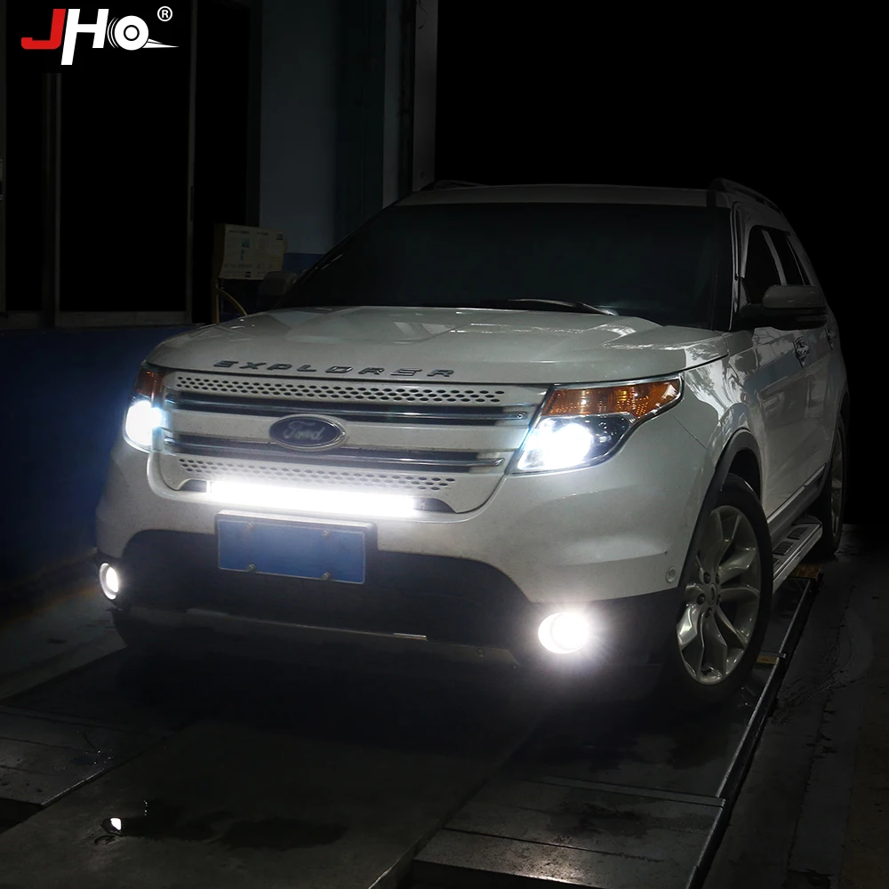 JHO Offroad Driving Car Accessories Front Grille LED Strobe Light Bar For Ford Explorer 2011 2019 2017 2016 2015 2014 2013 2018 AliExpress