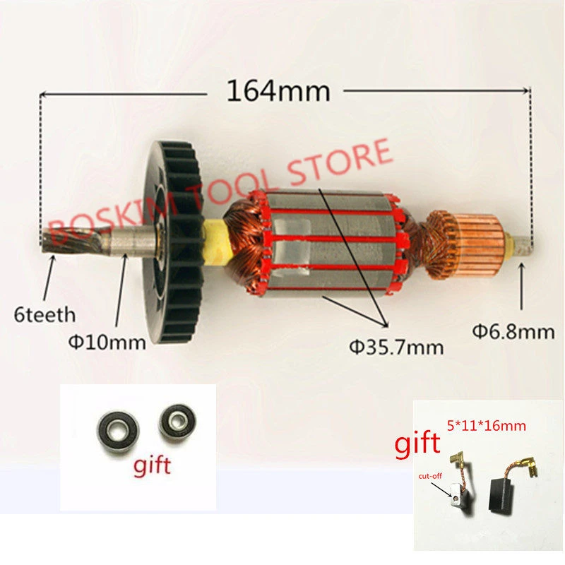 Ac 220-240v Rotor Motor Armature Replacement For Makita Hr2470 Hr2470f ...