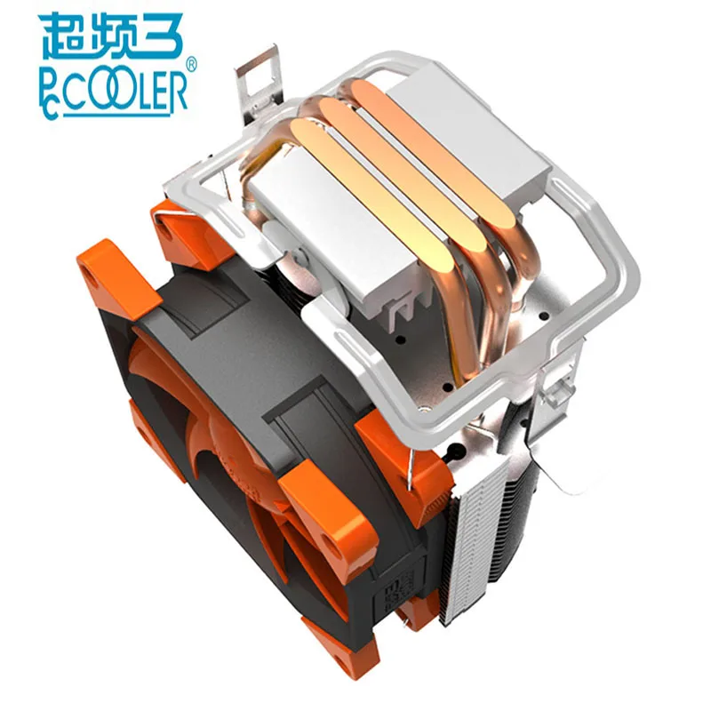 PcCooler S97 cpu cooler 90mm 4 pin PWM fan 3 puro rame heatpipe for ...