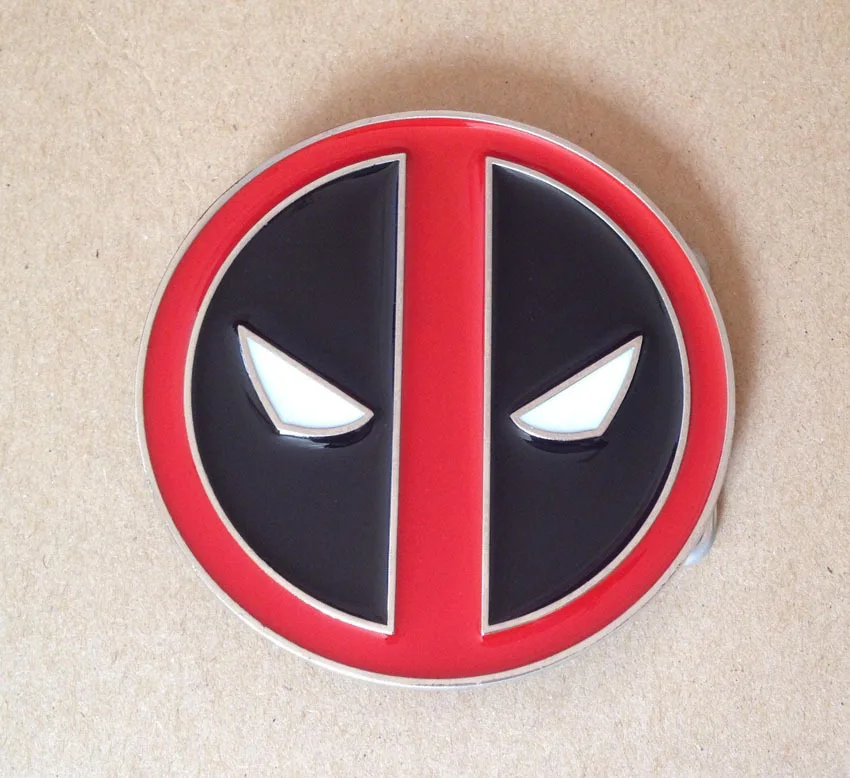 Fashion deadpool belt buckle with pewter Sliver finish suitable for 4cm ...