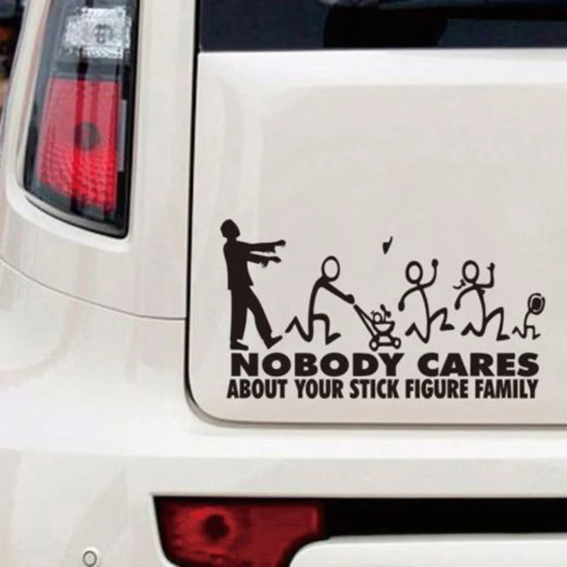 Nobody Cares About Your Stick Figure Family Zombie