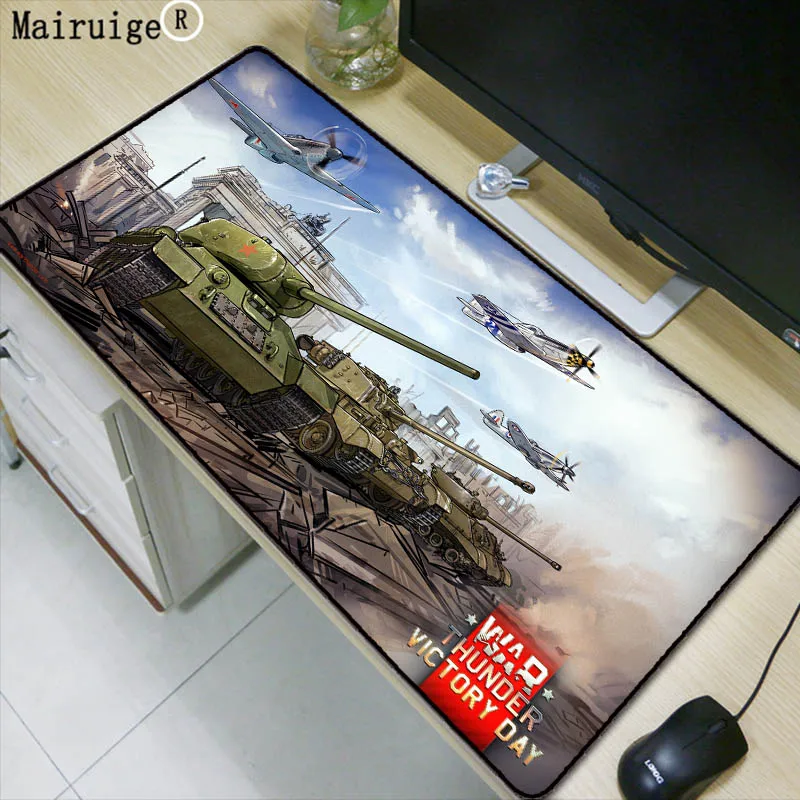 Mairuige War Thunder Mouse Pad Gamer 900x400mm Lock Edge Washable Mouse ...