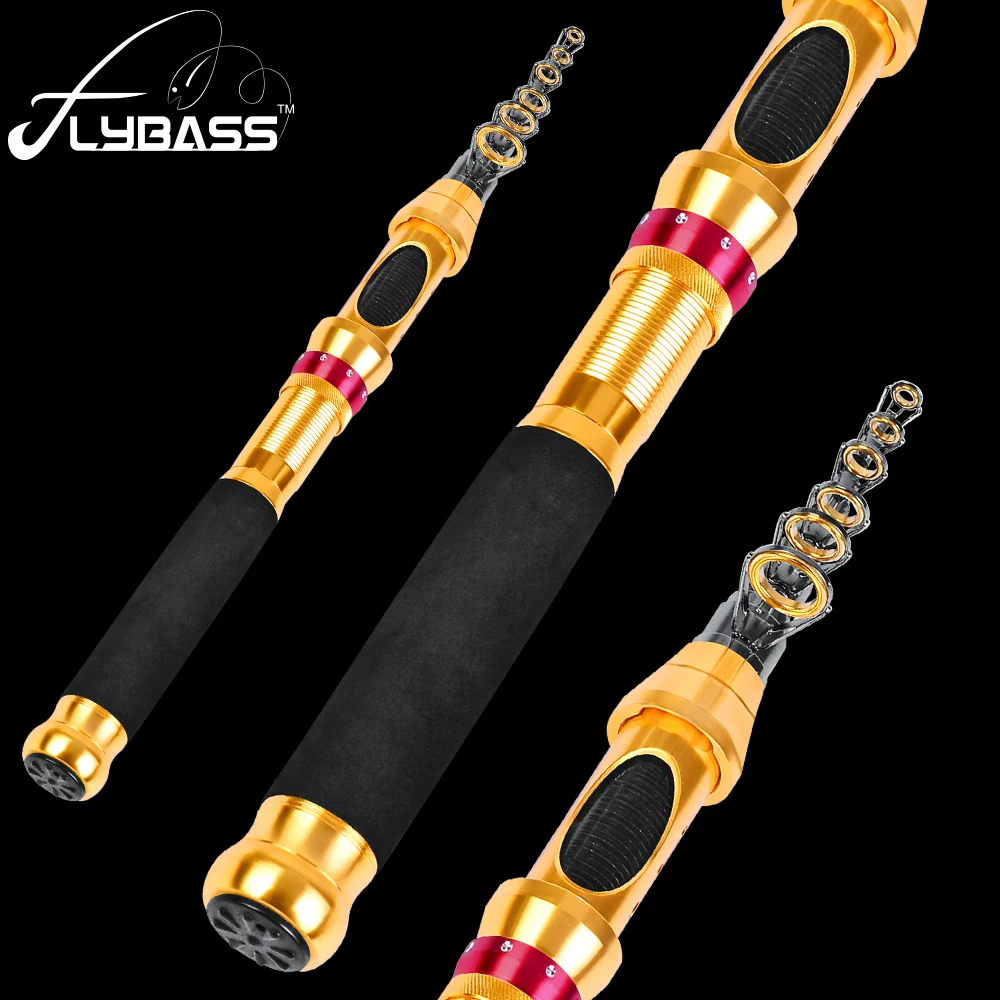 Telescopic Fishing Rod FLYBASS 7 14 Section Sea Rod 1.5M 3.6M 1PC High ...