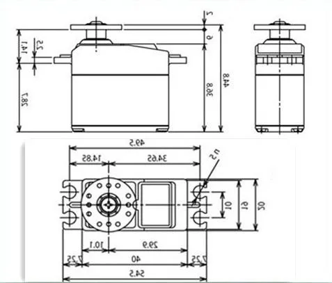 Servo Motor MG996R High Torque Metal Gear - ASK Electronics