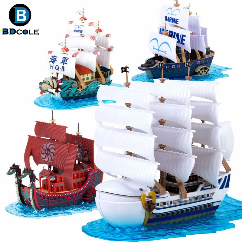 New Arrival Plastic DIY Ship Model Kits One Piece Anime Moby Dick Yacht ...