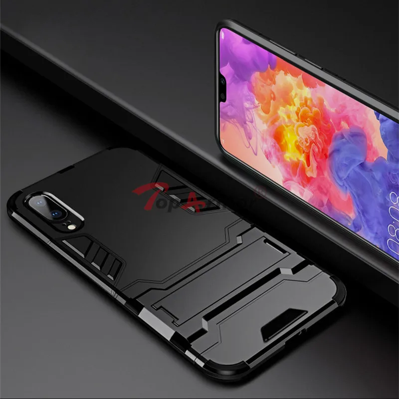 3D Armor Case For Huawei P8 P9 P10 P20 Lite Plus Hybrid PC+TPU Luxury ...