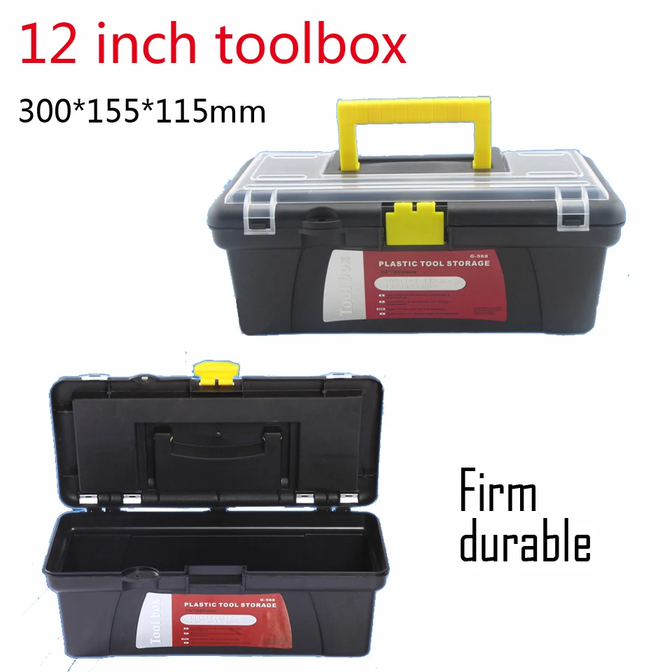 12 inch Hand carry type Multifunction Plastic Toolbox Repair Tool box ...