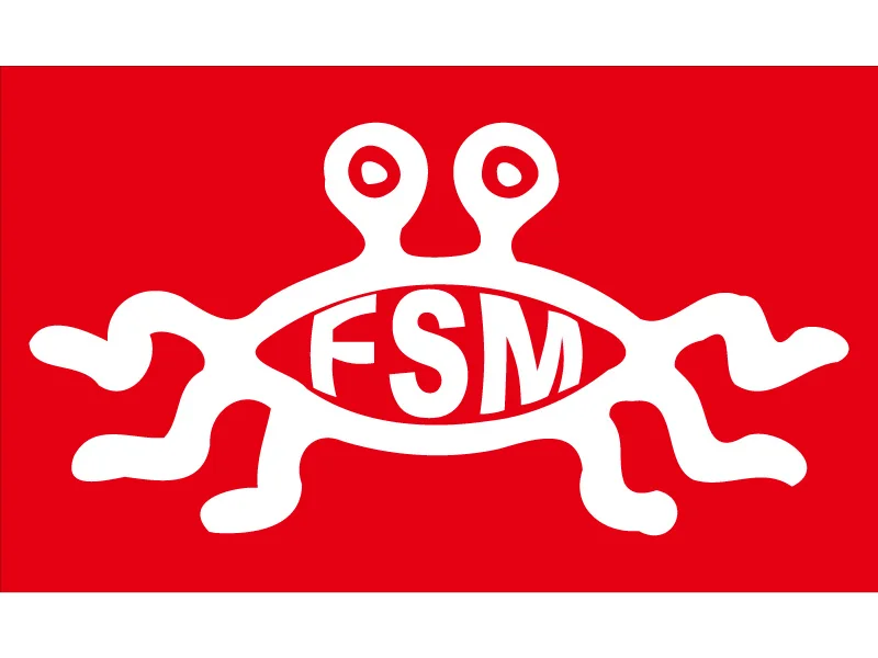 90*150cm 60*90cm Fsm Flying Spaghetti Monster Flying Noodles Polytheism ...
