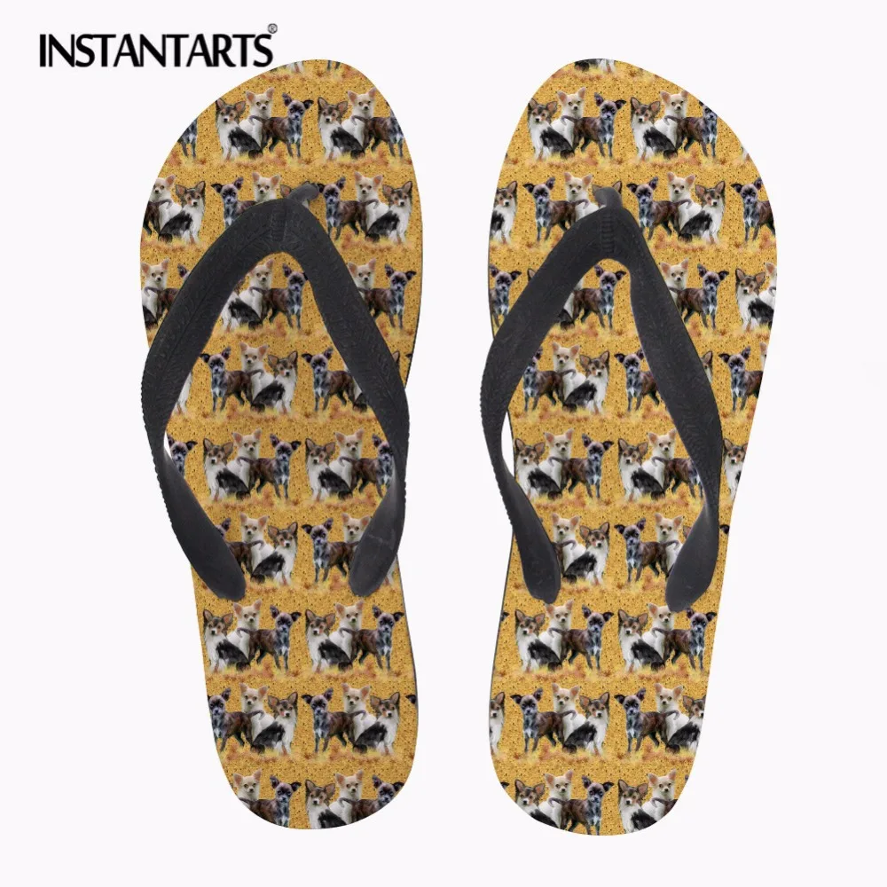 Zapatillas planas e informales instantáneas con diseño de perro bonito ...