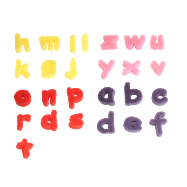 26 Alphabet Shaped Sponge Letter Set Children Kids Craft Painting Toy ...