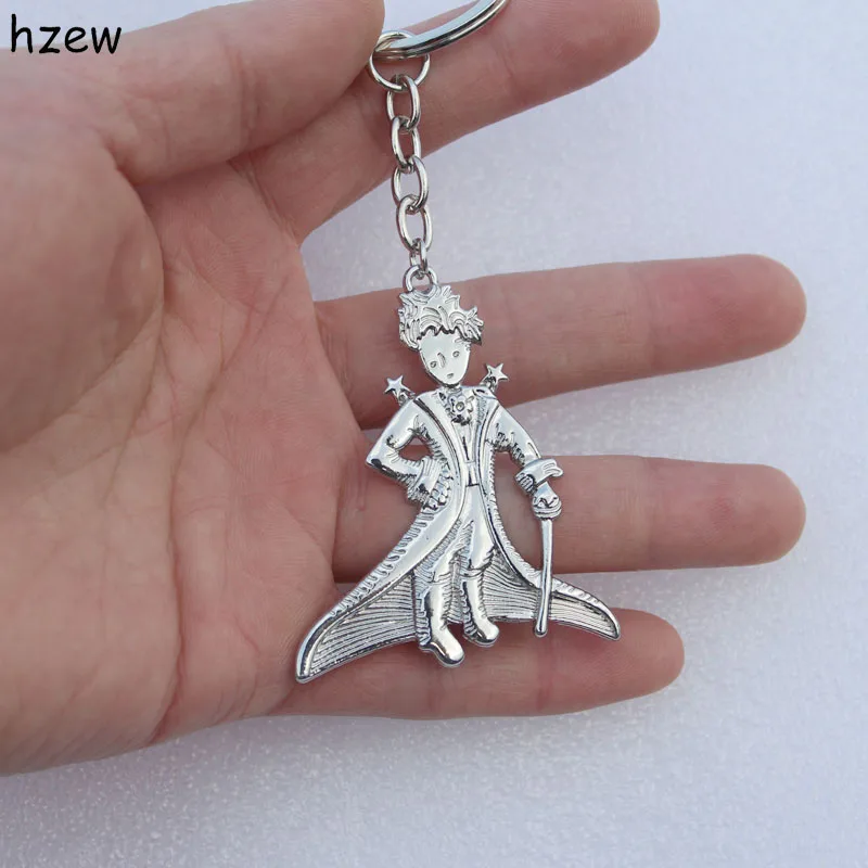 hzew Cute little prince key chains wear dress prince pendant keychain ...
