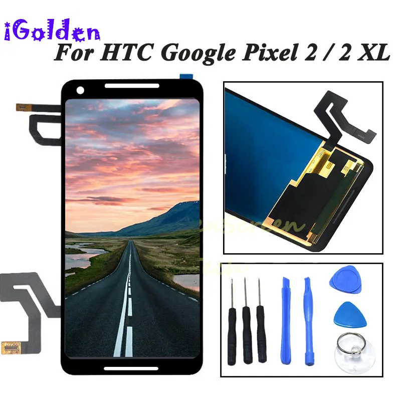 100-Tested-For-HTC-Google-Pixel-2-XL-LCD-Display-Touch-Screen-Digitizer ...
