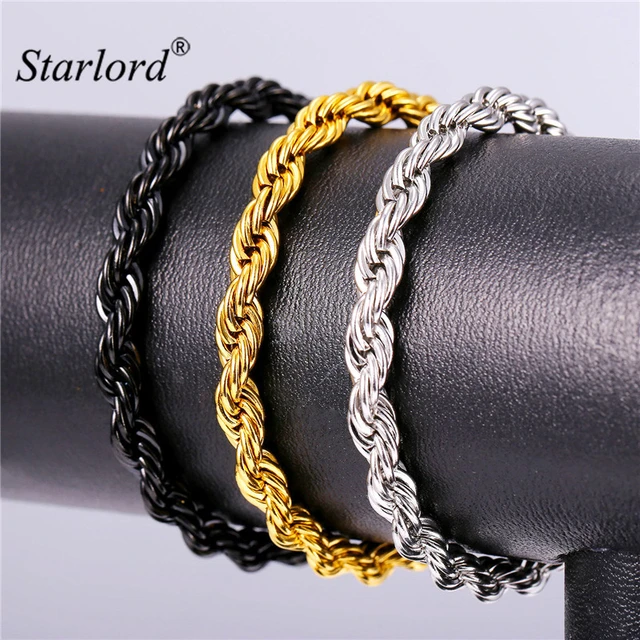 Gold Rope Bracelets For Men