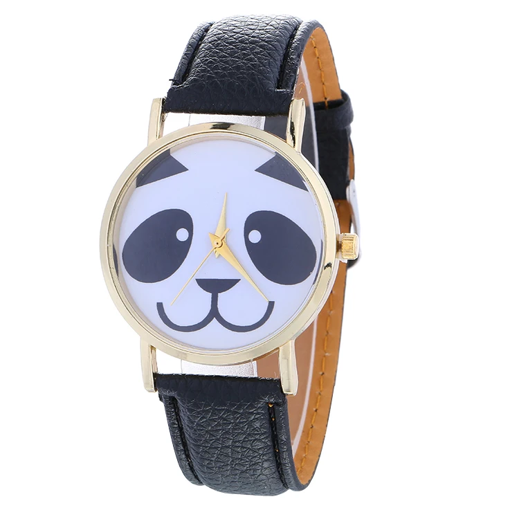 Top-Gold-Fashion-Design-Animal-Watches-Faux-Leather-Band-Cartoon-Watch ...
