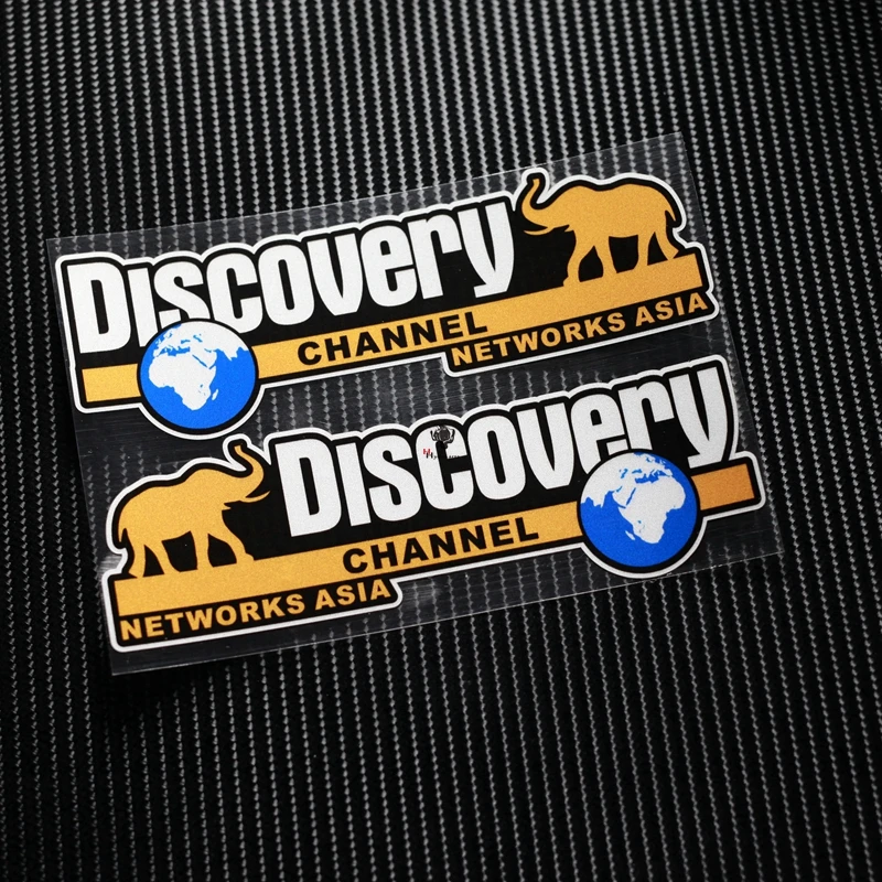 NO.TP049 Discovery Channel Network Asia Reflective Car Sticker Decals ...