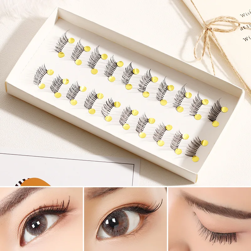 New 10 Pairs/set Mini Half Corner Black Handmade False Eyelashes ...