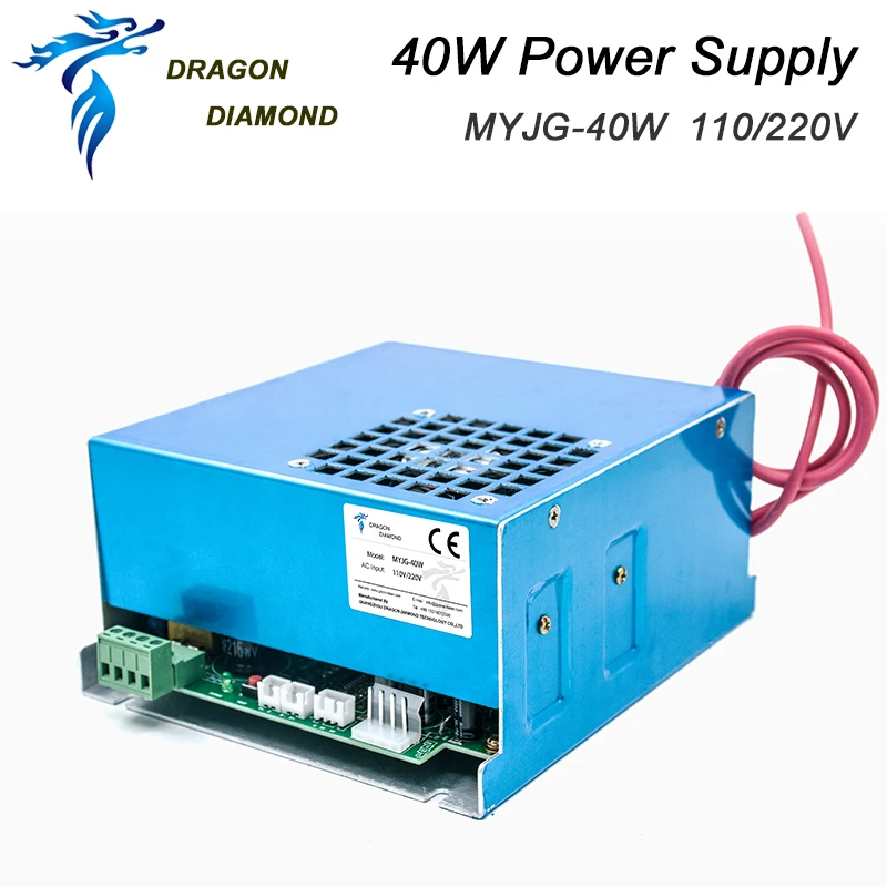 40W CO2 Laser Power Supply For 40W CO2 Laser Tube 110V / 220V For Laser ...