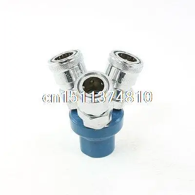 1/4" PT Inlet 3 Way Out Air Hose Quick Coupler Splitter|air quick|hose ...