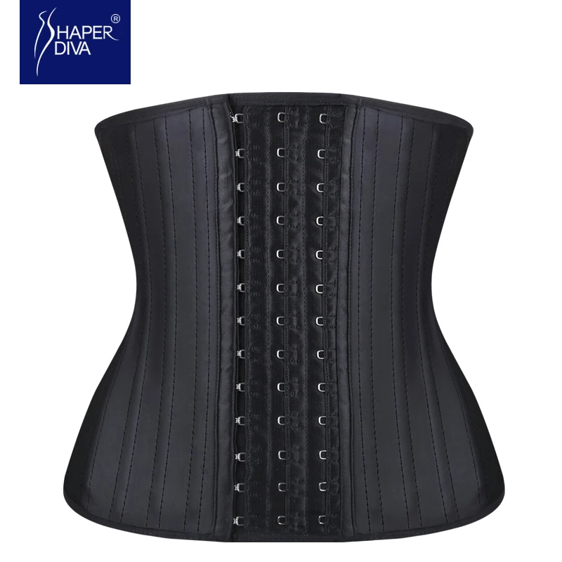 Shaper diva 25 Steel Boned Latex Corset Women Underbust Tummy Control ...