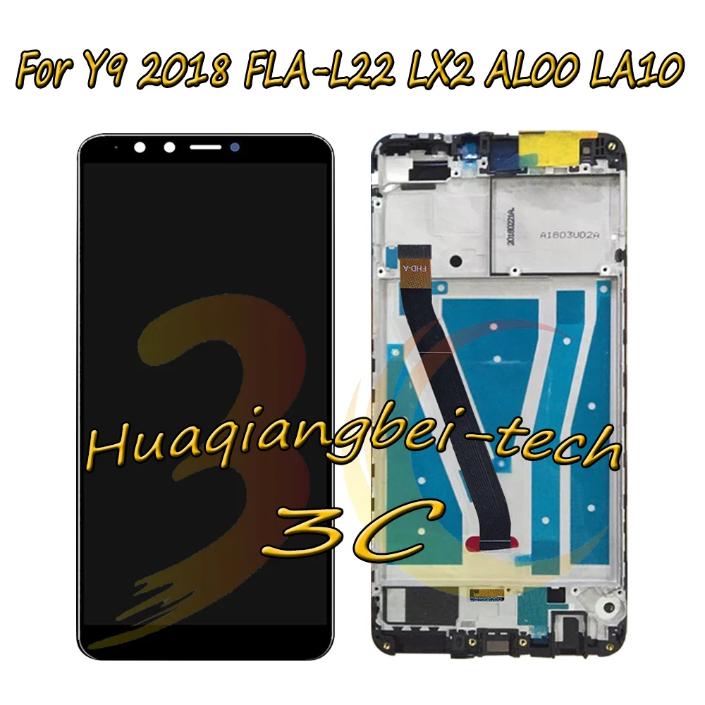5.93'' New For Huawei Y9 2018 Fla-l22 Fla-lx2 Fla-al00 Fla-la10 Full ...