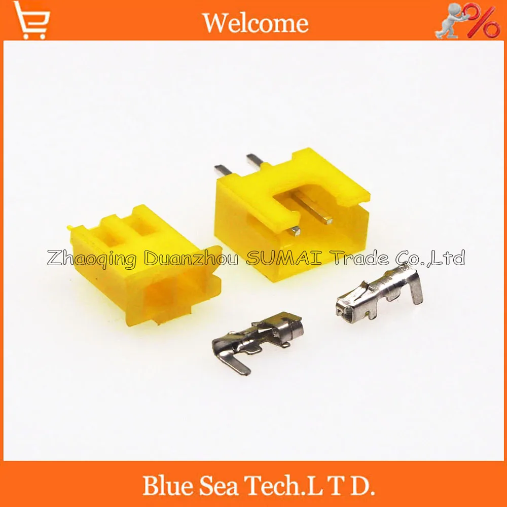 Conector macho y hembra de 2 pines con Pin, enchufe de XH 2P de 2,54mm para PCB/circuito ...