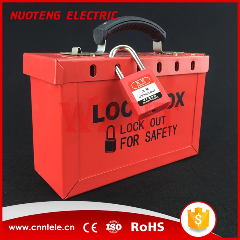 12 padlock Portable Metal Lock Box Red-in Locks from Home Improvement ...