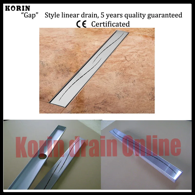 600mm "slim" Style Stainless Steel 304 Linear Shower Floor Drain ...
