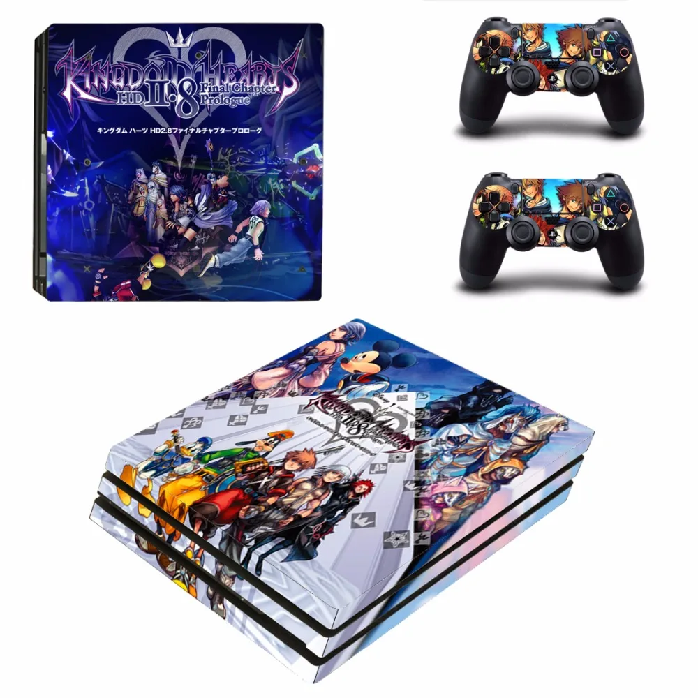Kingdom Hearts PS4 Pro Skin Sticker for Console and 2 Controllers ...