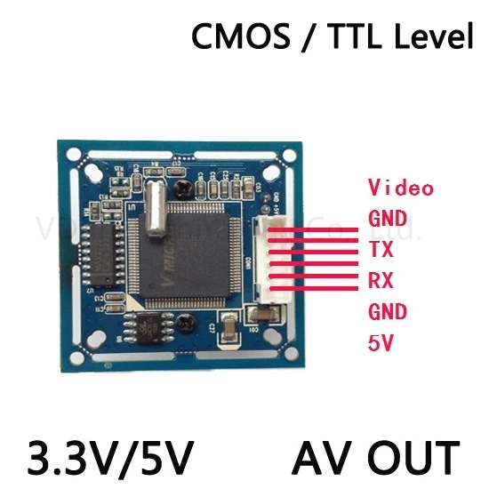 Uart Rs232/ttl Jpeg Digital Serial Port Cctv Camera Module Sca-1 With Video Out Vimicro Vc0706 ...